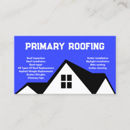 Roofing Contractor | Roofer Business Card | Zazzle