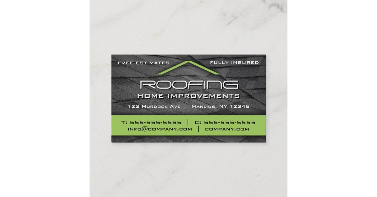 Roofing Professional Business Card | Zazzle