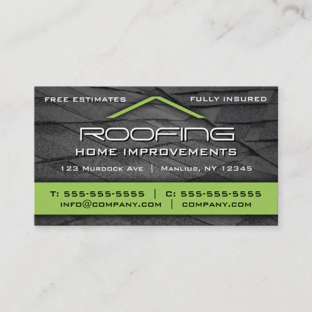 Roofing Professional Business Card | Zazzle