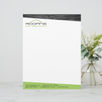 Roofing Professional Letterhead | Zazzle