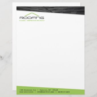 Roofing Professional Letterhead | Zazzle