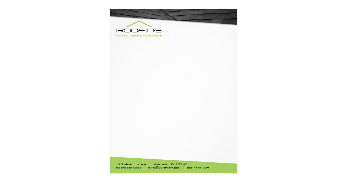 Roofing Professional Letterhead | Zazzle.com