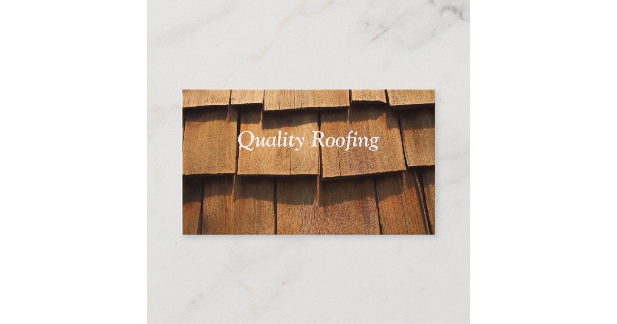 Roofing Shingle Business Card | Zazzle