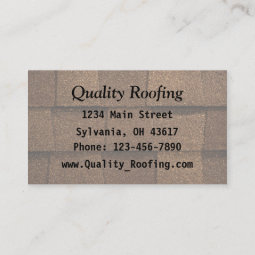 Roofing Shingle Business Card | Zazzle