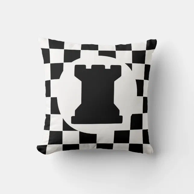 Rook Chess Piece - Pillow - Chess Themed Gift | Zazzle