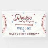 Rookie of the Year First Birthday Welcome Banner | Zazzle