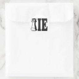 ROOKIE (Rook Chess Piece + ie) Classic Round Sticker | Zazzle