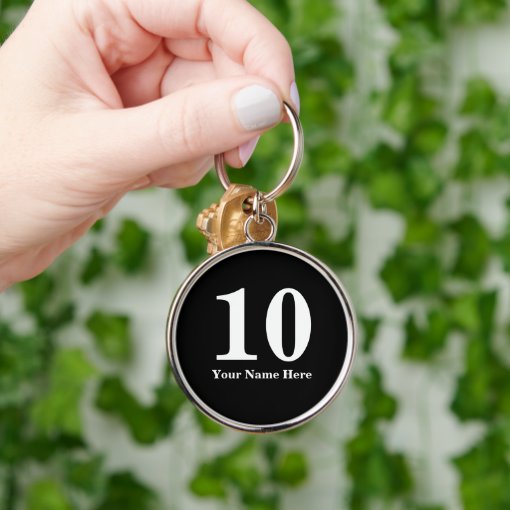Room number keychains for hospitality business | Zazzle