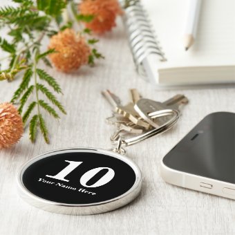 Room number keychains for hospitality business | Zazzle