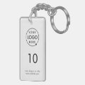 Room Number | Logo Hospitality Business Modern Keychain | Zazzle