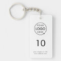 Room Number | Logo Hospitality Business Modern Keychain | Zazzle