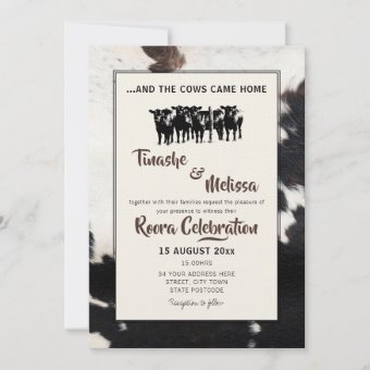 Roora Lobola Negotiation Traditional Wedding Invitation | Zazzle