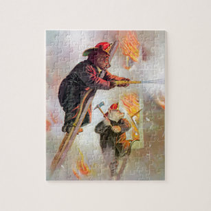 Firefighter Jigsaw Puzzles | Zazzle