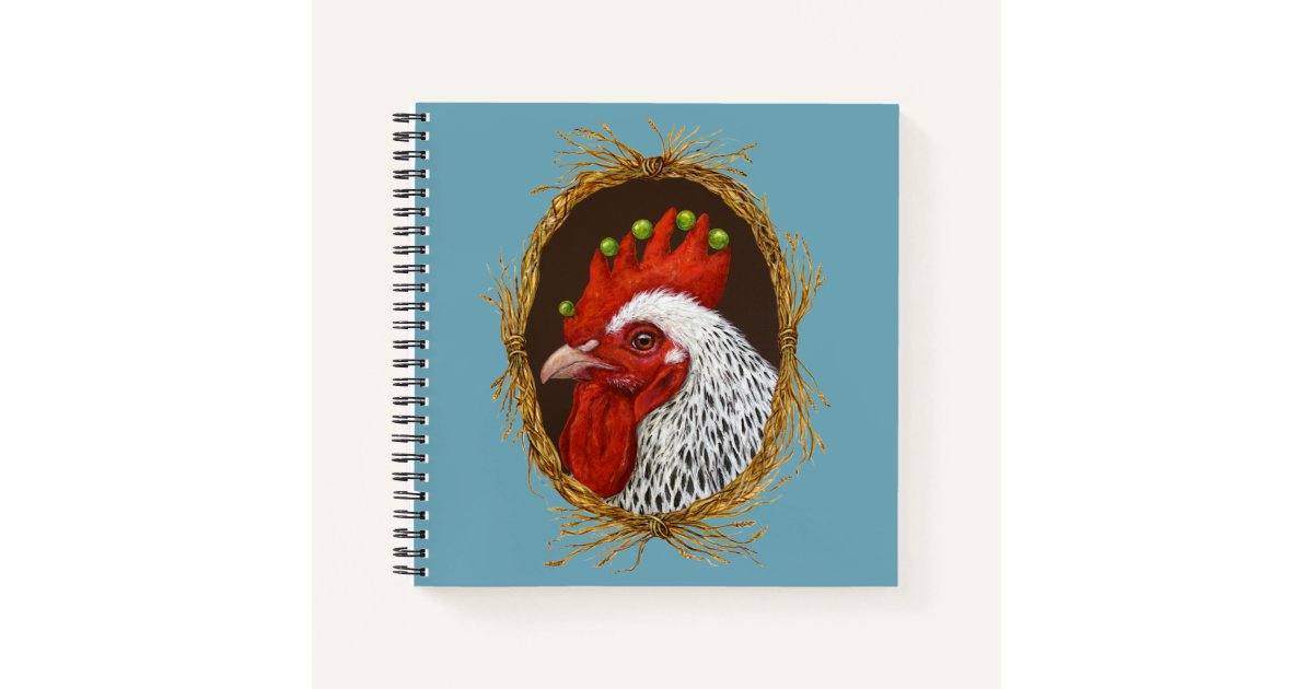 Rooster and Peep notebook | Zazzle