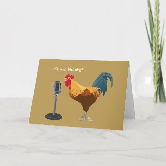 Rooster Birthday Card | Zazzle