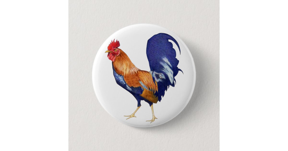 Rooster Button | Zazzle
