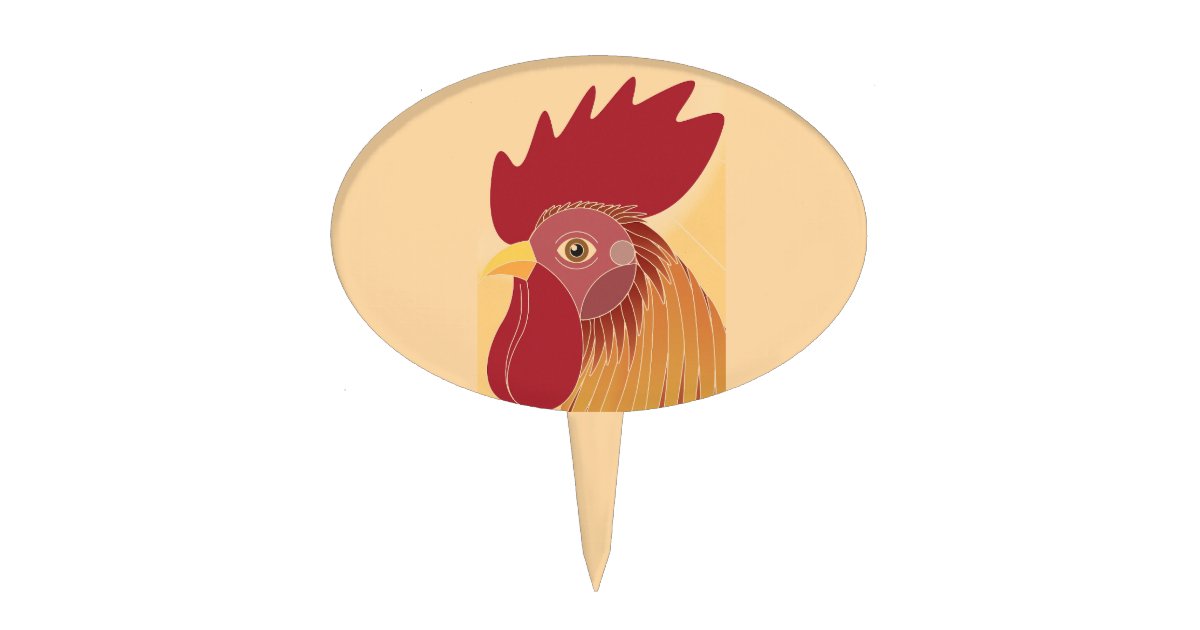 Rooster Cake Topper | Zazzle