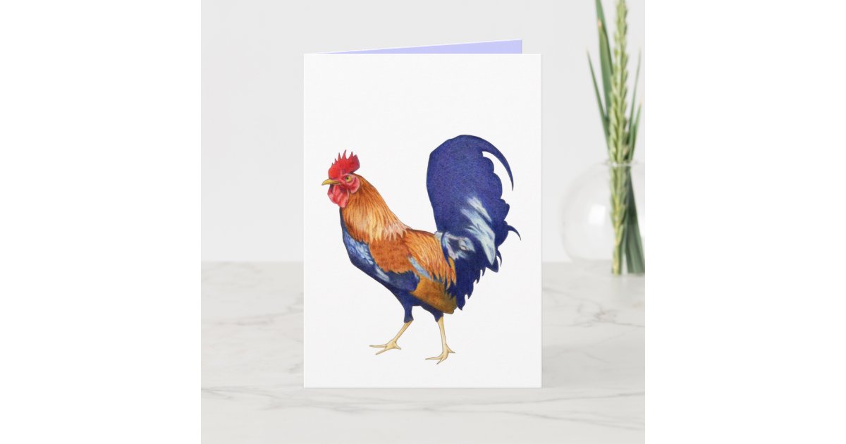 Rooster Card | Zazzle