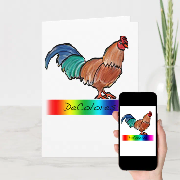 Rooster Card | Zazzle