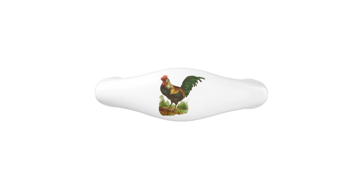 Rooster Ceramic Drawer Pull | Zazzle