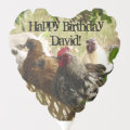 Rooster Chicken Chook Happy Birthday Balloon | Zazzle