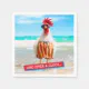 Rooster Dude Chillin' at Beach in Swim Trunks Paper Napkins | Zazzle