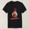 Rooster Dude Chillin' at Beach in Swim Trunks T-Shirt | Zazzle