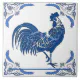 Rooster, Dutch Delft Look Ceramic Tile | Zazzle