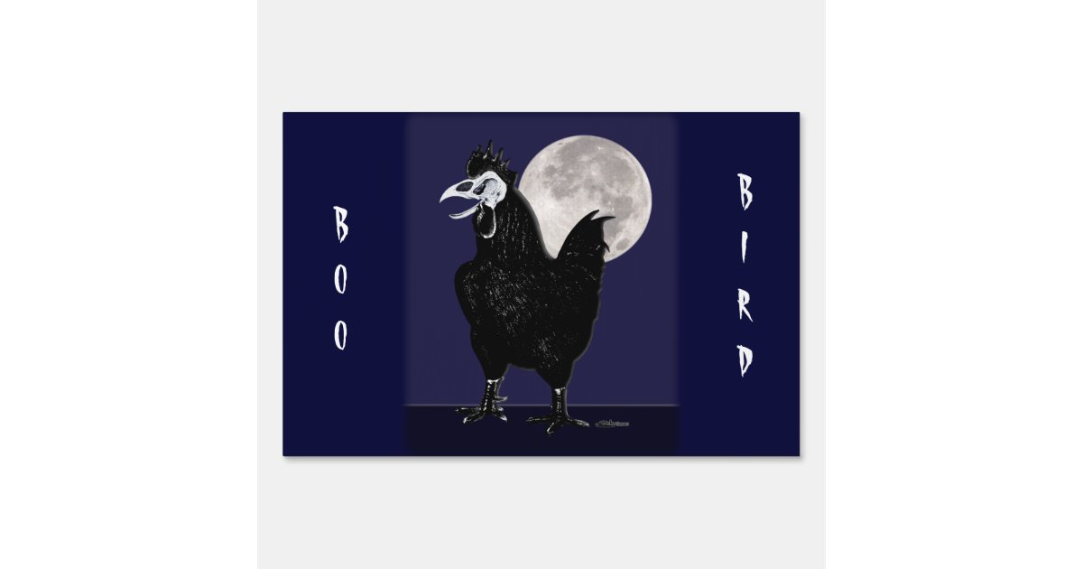 Rooster Ghost Yard Sign | Zazzle