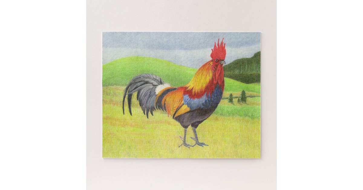 Rooster Jigsaw Puzzle | Zazzle