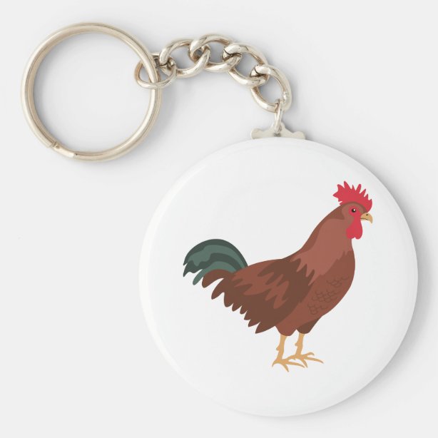 Chicken Keychains - No Minimum Quantity | Zazzle