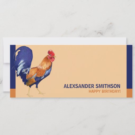 Rooster Long Party Invitation | Zazzle