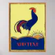 Rooster Morning Sun Poster | Zazzle