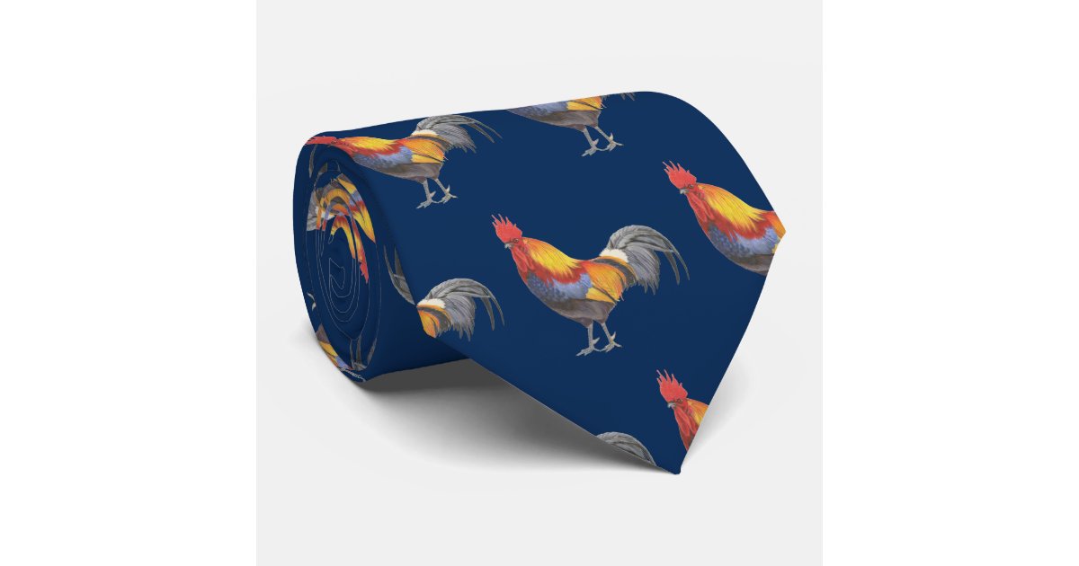 Rooster Neck Tie | Zazzle