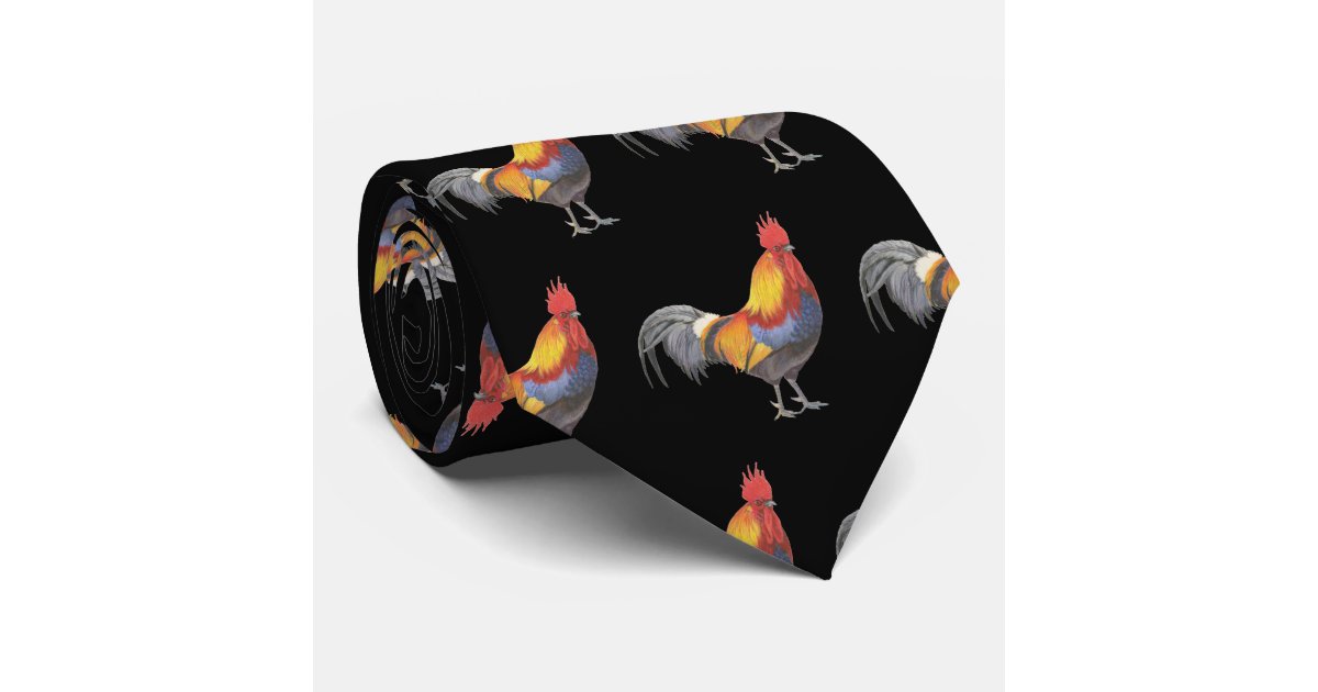 Rooster Neck Tie | Zazzle