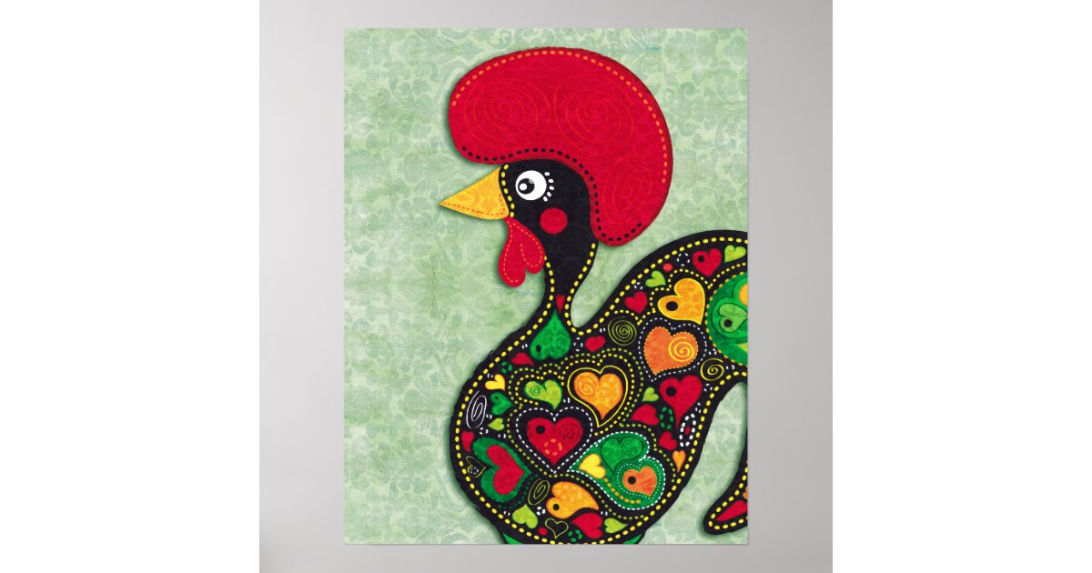 Rooster of Portugal Poster | Zazzle