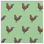 Rooster Fabric | Zazzle