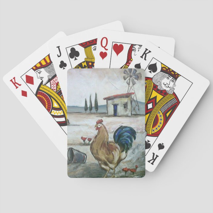 Rooster playing cards | Zazzle.com