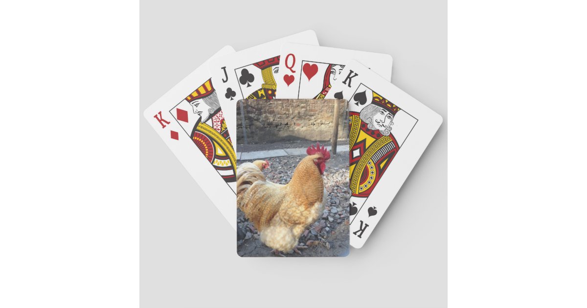 Rooster Poker Cards | Zazzle