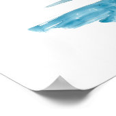 Rooster Splash - Watercolor Portrait Poster | Zazzle