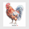 Rooster Sticker | Zazzle