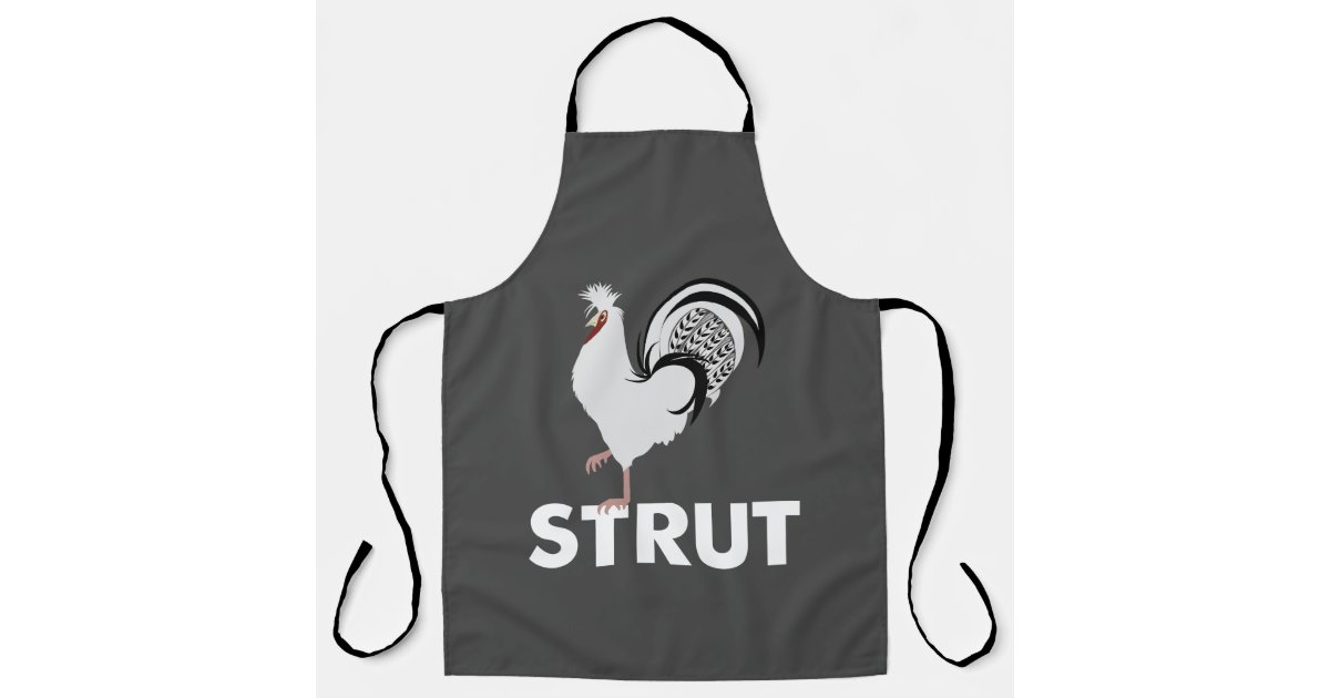 ROOSTER STRUT APRON | Zazzle