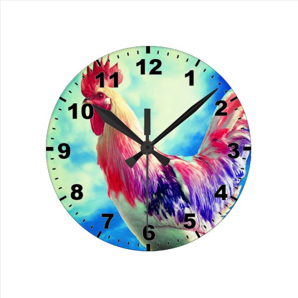Chicken Wall Clocks | Zazzle