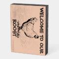 ROOSTER 'WELCOME TO OUR ROOST' RUSTIC WALL SIGN | Zazzle