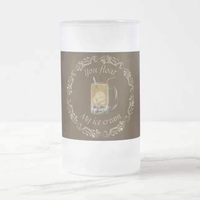 Root beer float frosted mug | Zazzle