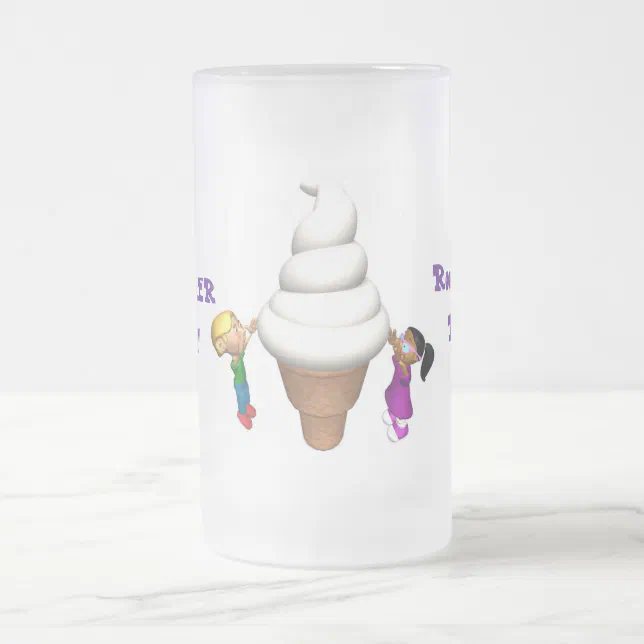Root Beer Float Kid Ice Cream Frosted Mug | Zazzle