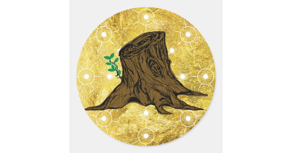 Root of Jesse Tree Sticker | Zazzle