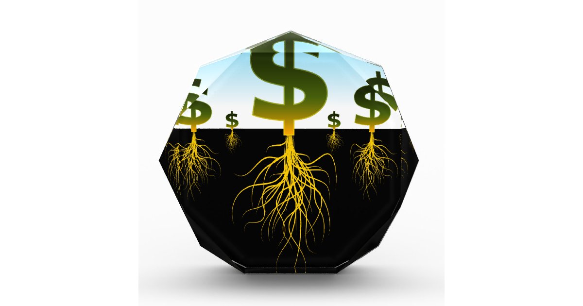 Rooted Dollar Signs Award | Zazzle