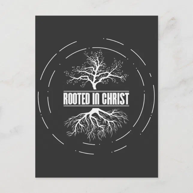 Rooted In Christ - Nature Christian Jesus Faith Postcard | Zazzle