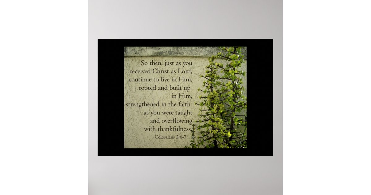 Rooted in Faith Poster | Zazzle.com